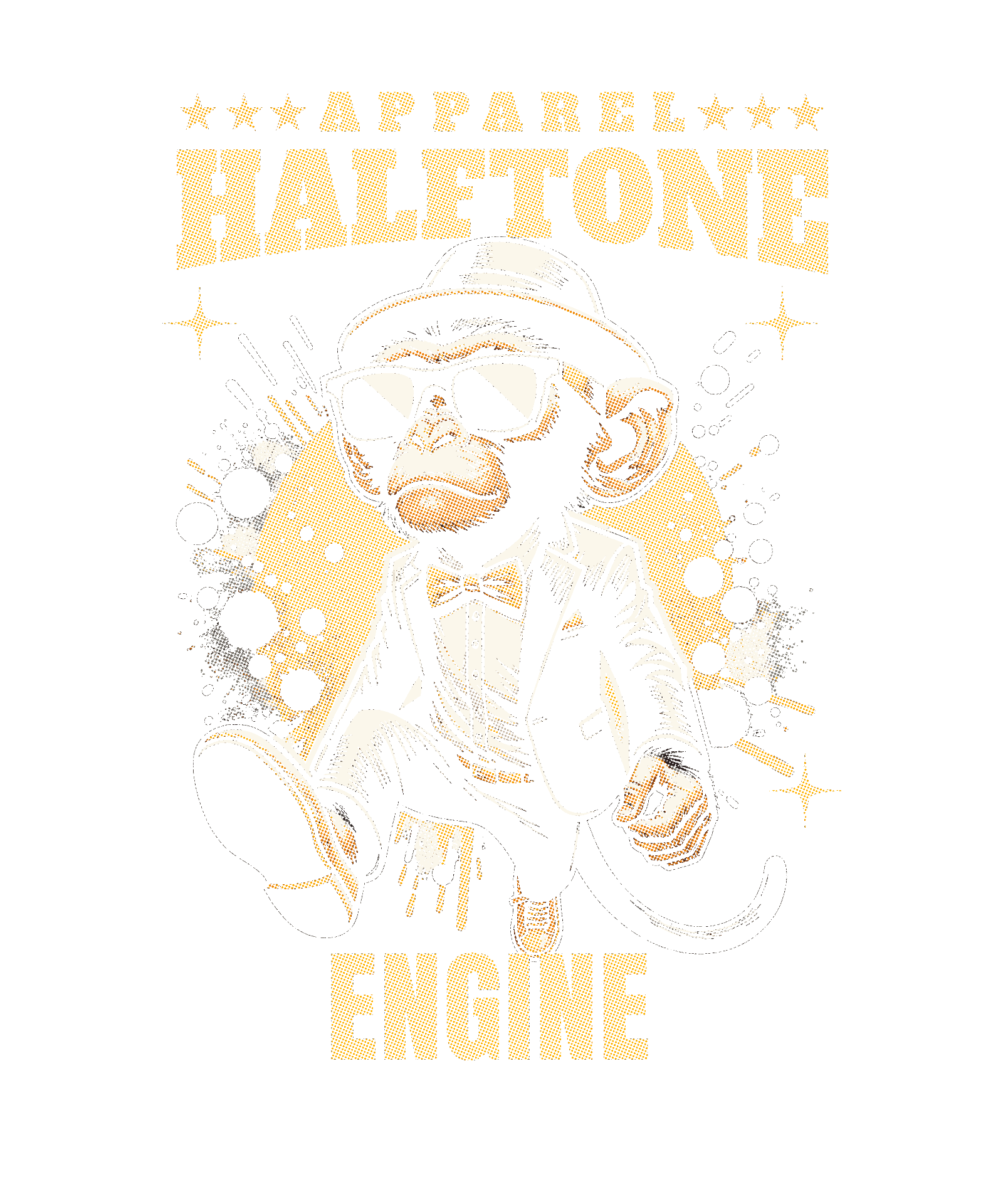Halftone Engine — Press-Ready DTF & DTG Halftones